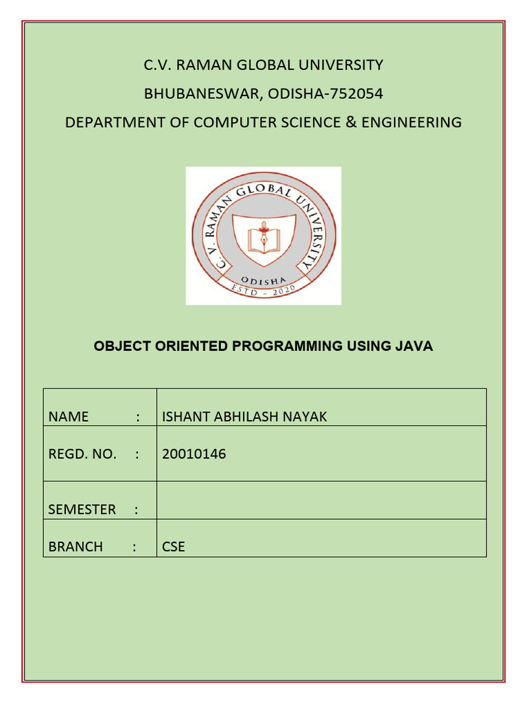 Object Oriented Programming Pdf Programming Constructor Object Oriented Programming