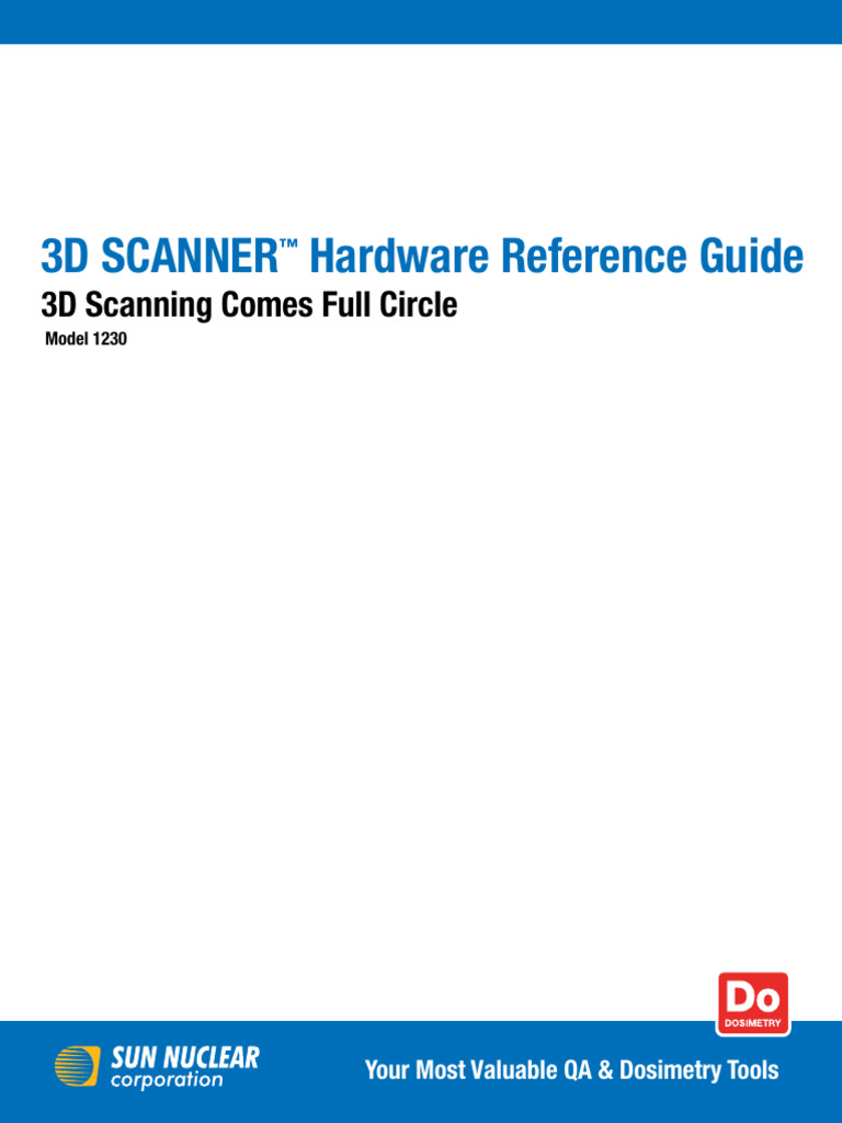 1230066Q 3D SCANNER Hardware Reference Guide S | PDF | Radiation ...