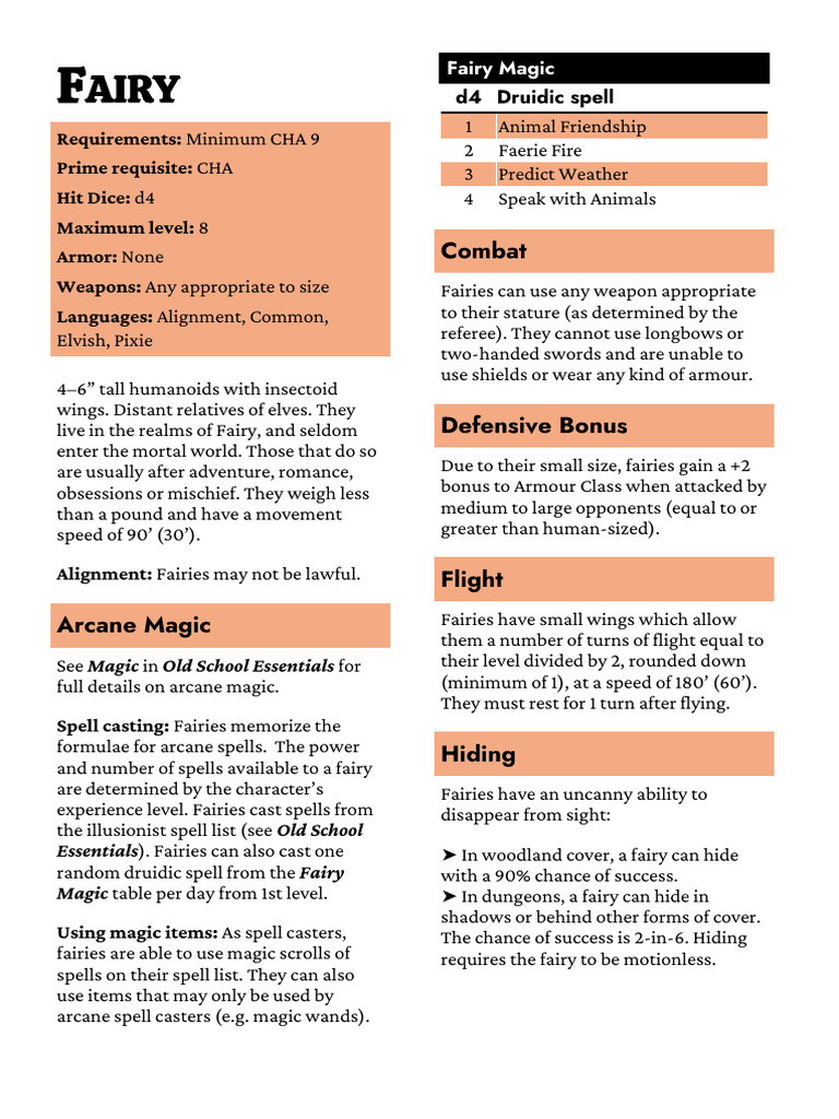 Template | PDF | Fairies