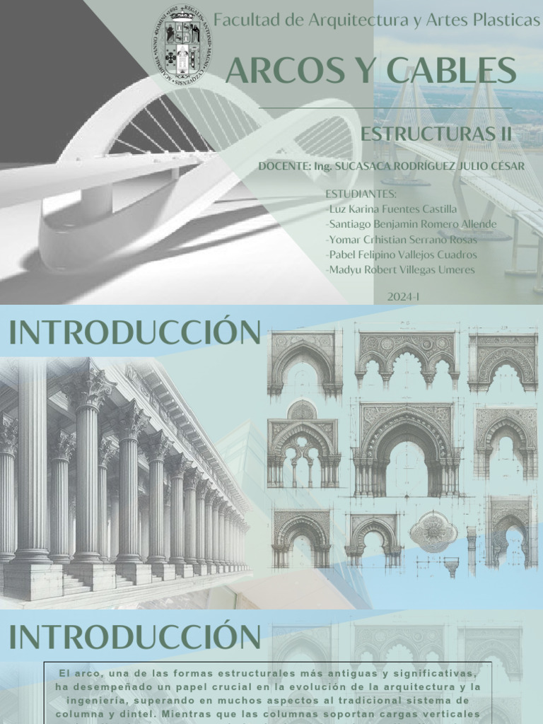 Cables y Arcos | PDF | Pandeo | Deformación (ingeniería)