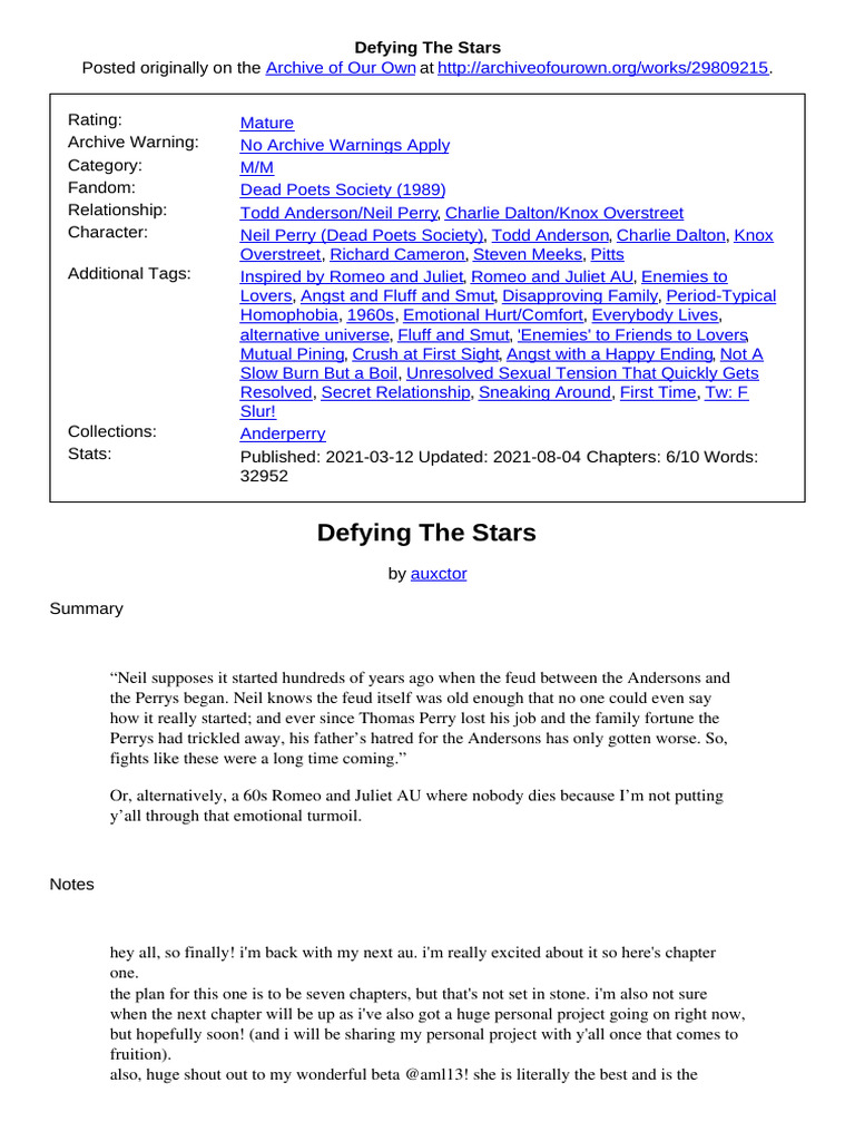 Defying The Stars | PDF