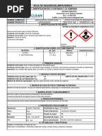 Hoja de Seguridad Agua Destilada 2023 | PDF | Agua | Destilación