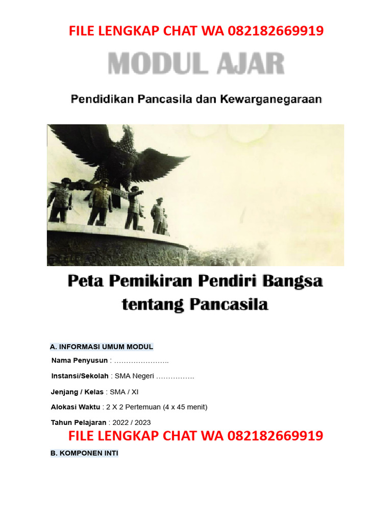 Contoh MA PKN Kelas 11 Kurmer - Google Dokumen | PDF