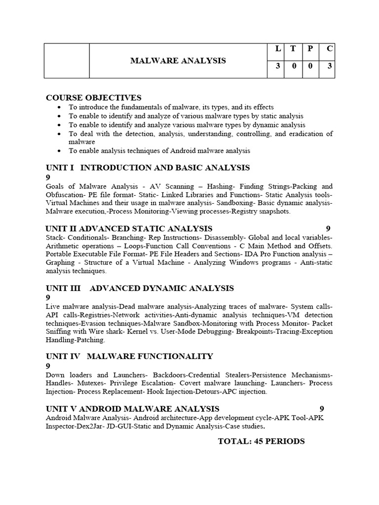 MALWARE ANALYSIS | Download Free PDF | Malware | Software Engineering
