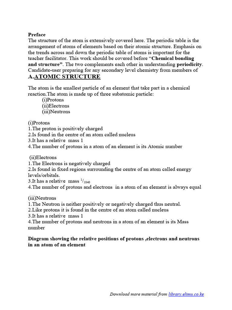 Atomic Structure and Periodic Table - Chem - F2 - V1 | PDF | Ion ...