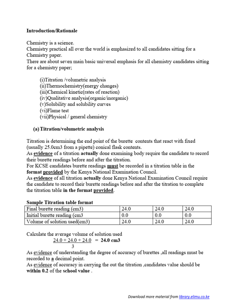 Basic Principles of Chemistry Practicals - Chem - F4 - V1 | PDF ... Basic Principles of Chemistry Practicals - Chem - F4 - V1 | PDF ...