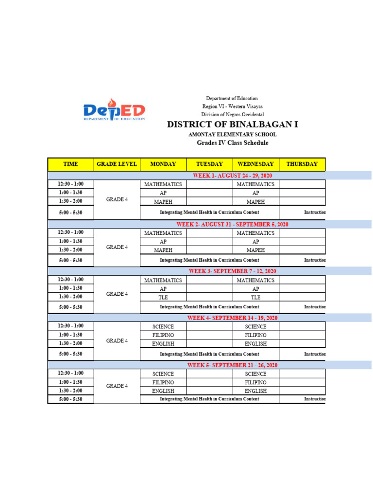 Individual Class Program | PDF | Curriculum | Government Related Organizations