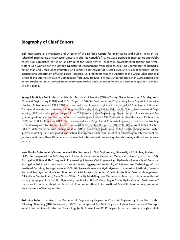 Biography | PDF | Environment | Environmental Science