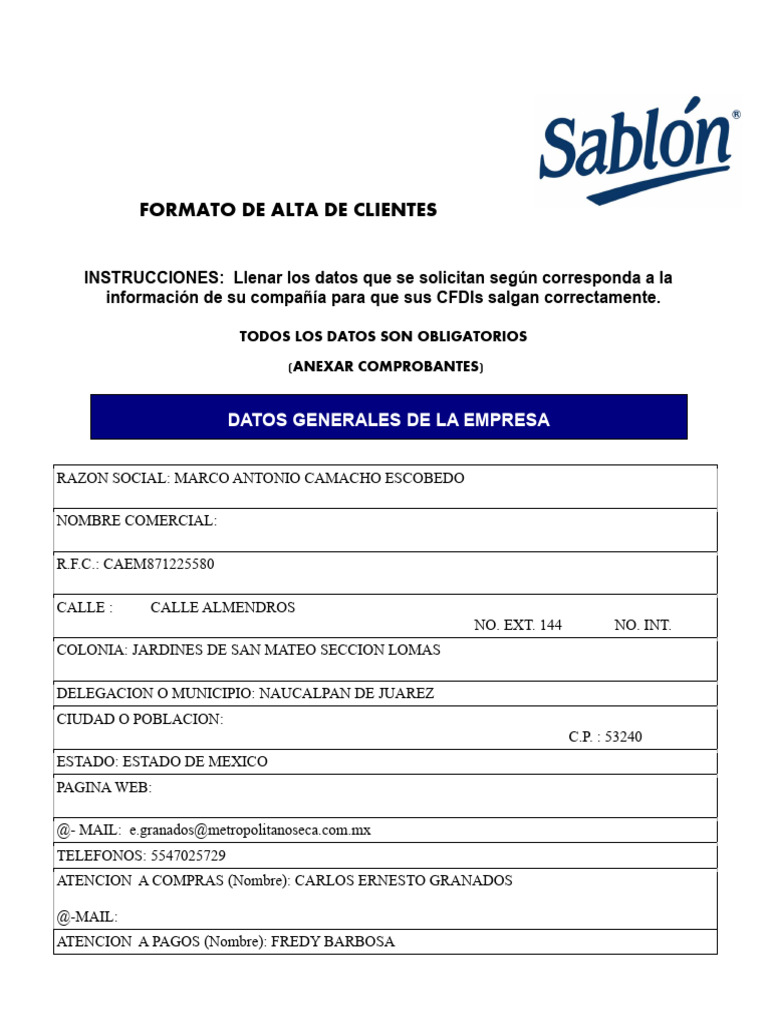 SABLON | PDF | Negocios | Derecho
