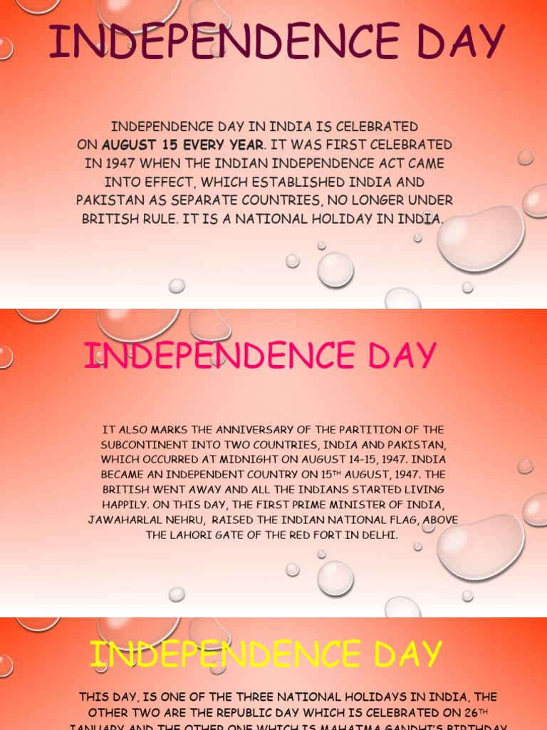Independence Day | PDF | South Asia | Politics Of India
