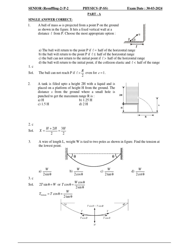 Physics Exam Prep for Seniors | PDF | Sphere | Heat
