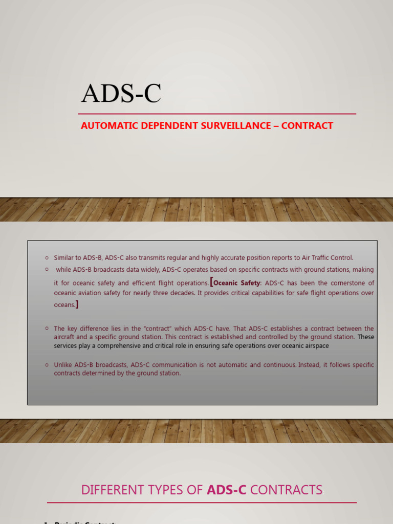 Ads C | PDF | Air Traffic Control | Transport Safety