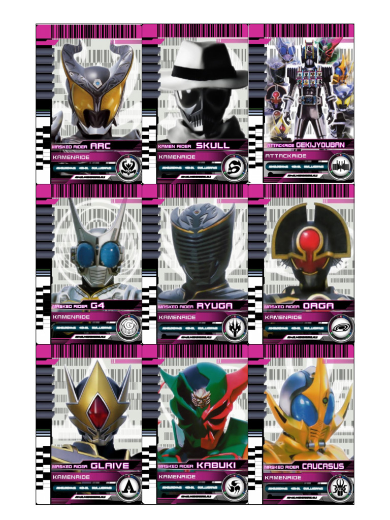 Rider Card Table | PDF