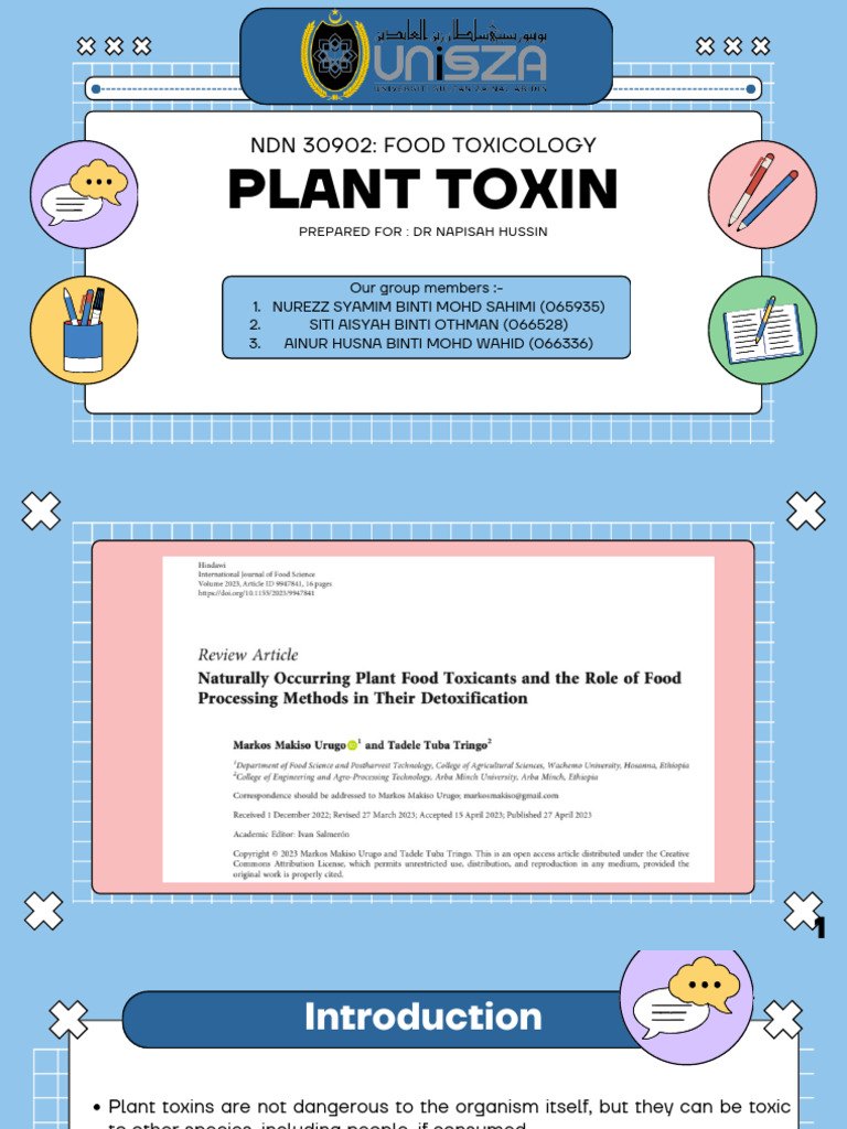 Plant Toxin - 20240613 - 164536 - 0000 | PDF | Cyanide | Foods