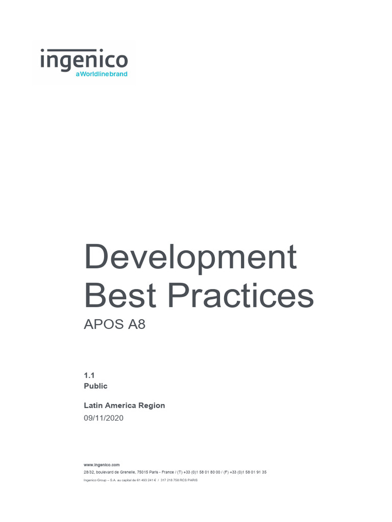 APOS Development Best Pratices WL | PDF | Android (Operating System ...