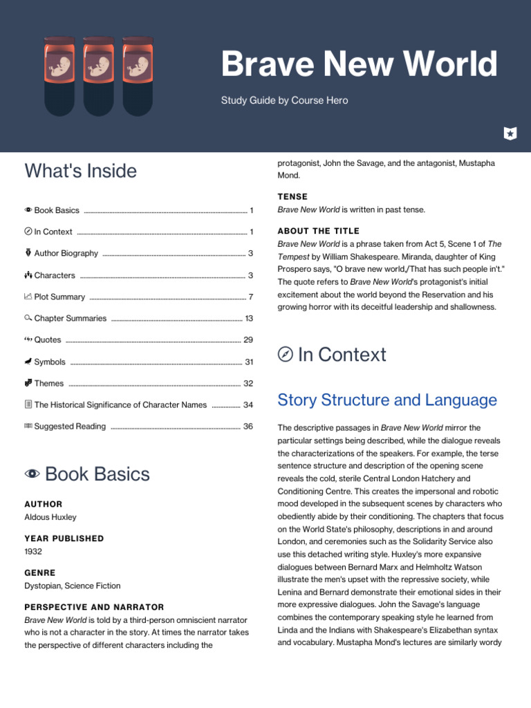 Aldous Huxley - S Brave New World | PDF