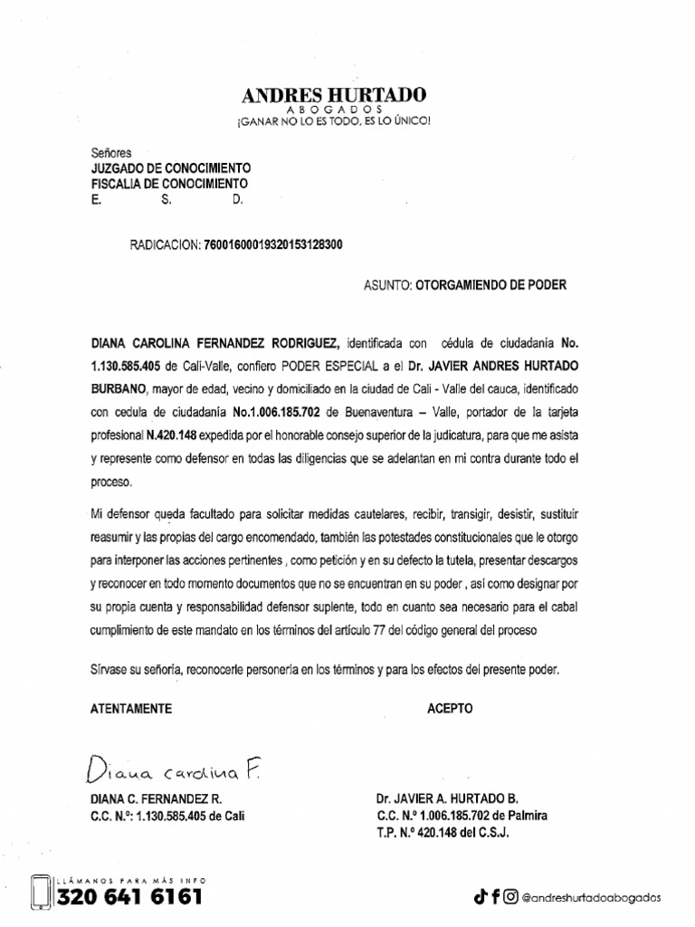 Otorgamiento de Poder | PDF