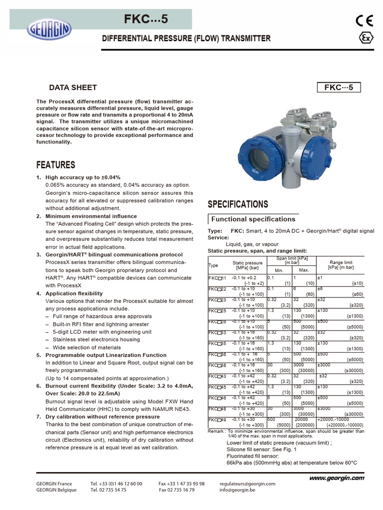 Boiler-Diff PR Xmitter | PDF | Pressure Measurement | Electrical ...