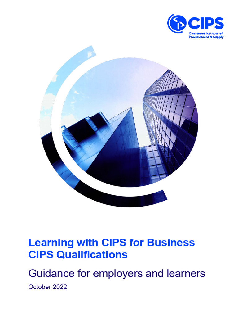 Product Guidance Document - CIPS Qualifications PDF | PDF | Educational ...