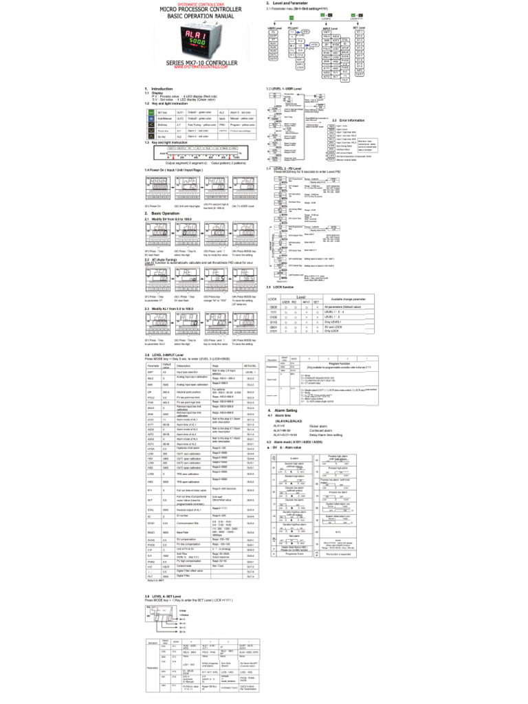 mx7 10 Operation Manual | PDF