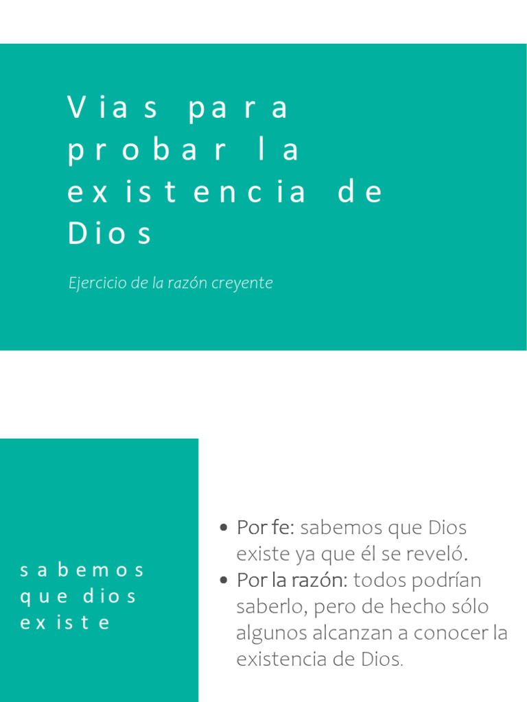 Existencia de Dios | Descargar gratis PDF | Existencia de dios | Creencia religiosa y doctrina