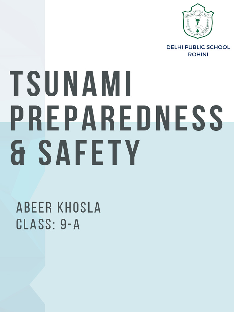 Tsunami Preparedness and Safety Guide | PDF | Tsunami | Earthquakes