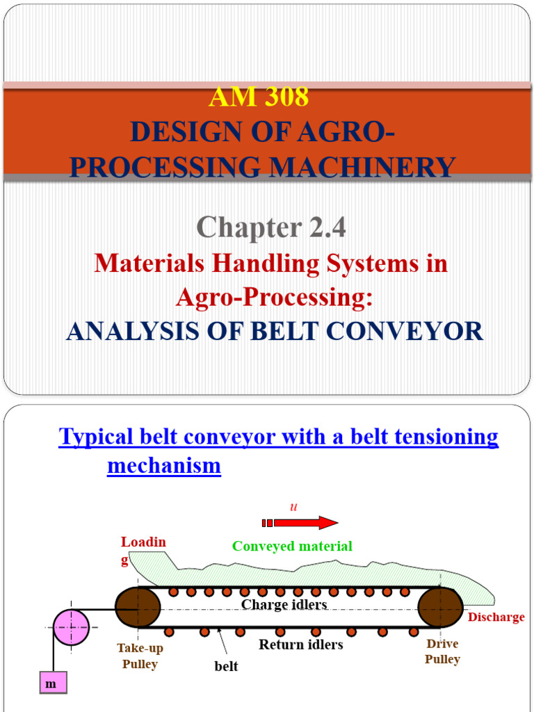 AM308 - Chapter 2.4 - Analysis of Belt Conveyor [New]_2023 | Download ...