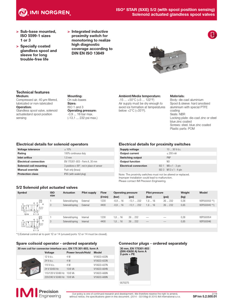 En 5 2 500 VSP550045 | PDF | Valve | Mechanical Engineering