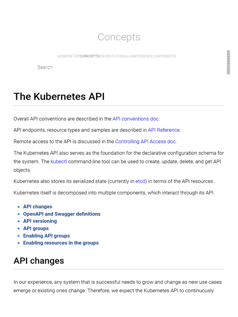 The Kubernetes Api Kubernetes Pdf Software Release Life Cycle Software Development 