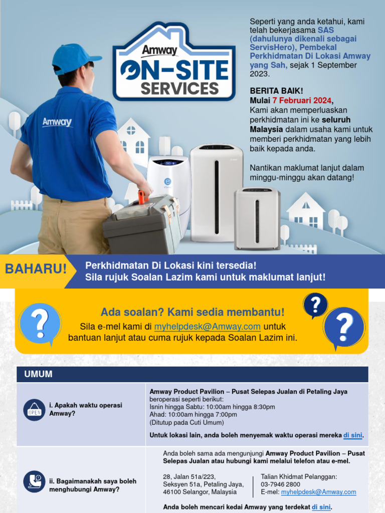 Amway on Site Services Bm | PDF
