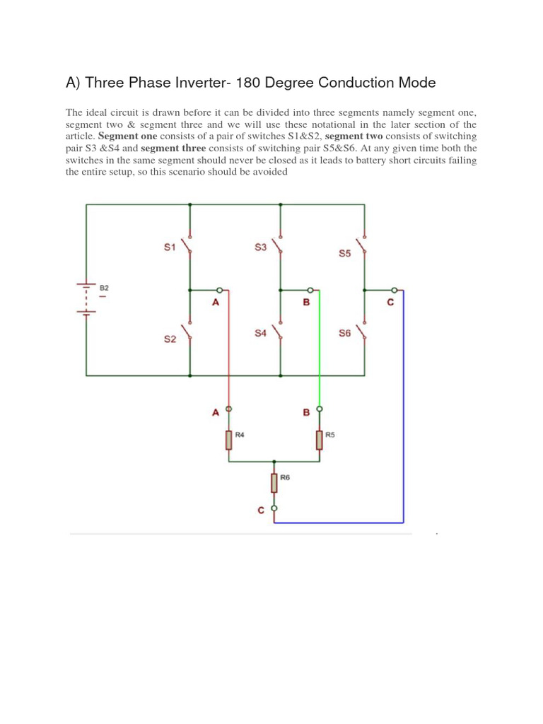 Unit-3.2 - 3 Phase Inverter | PDF | Power Inverter | Phase (Waves)