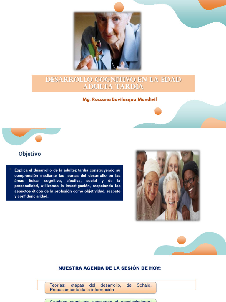 Semana 10. Desarrollo Cognitivo en La Adultez Tardia | PDF | Memoria | Demencia
