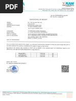 BKI Verified Gross Mass Certificate | PDF