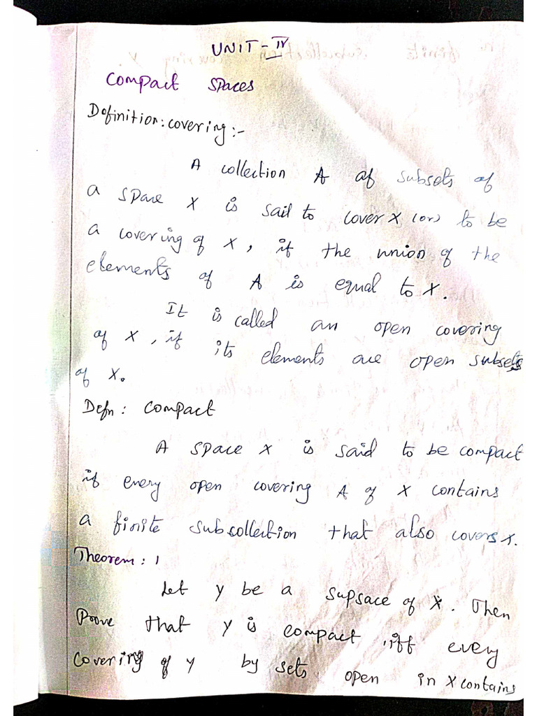 Sem3 Topology Unit 4&5 | PDF