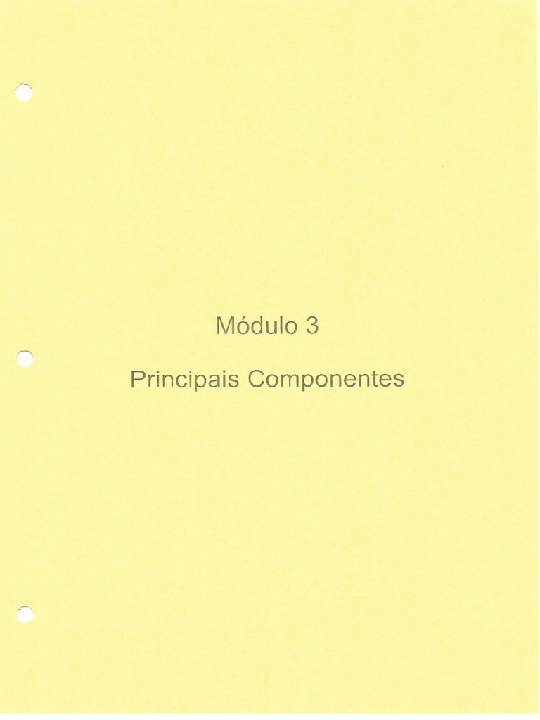 Mod 03 Principais Componentes | PDF