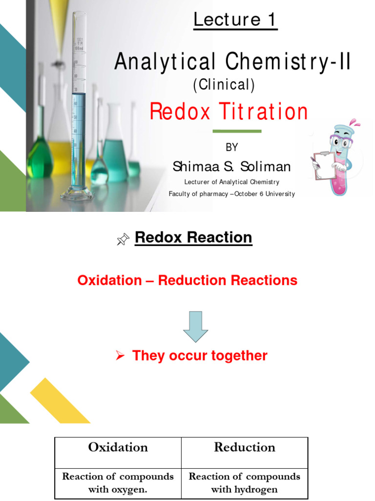 Lec 1 (Redox) | PDF | Redox | Electrode