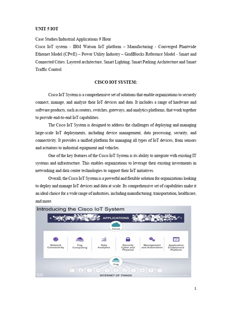 IOT Unit-5 | PDF | Internet Of Things | Computer Network