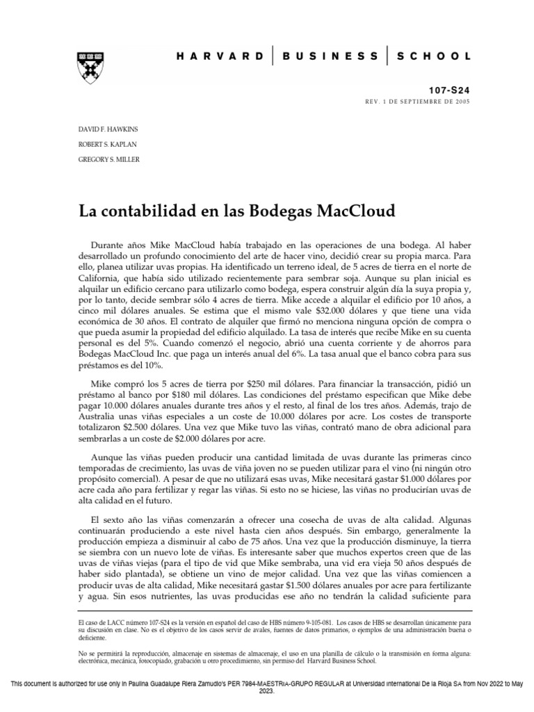 Bodegas MacCloud | PDF | Vino | Uva