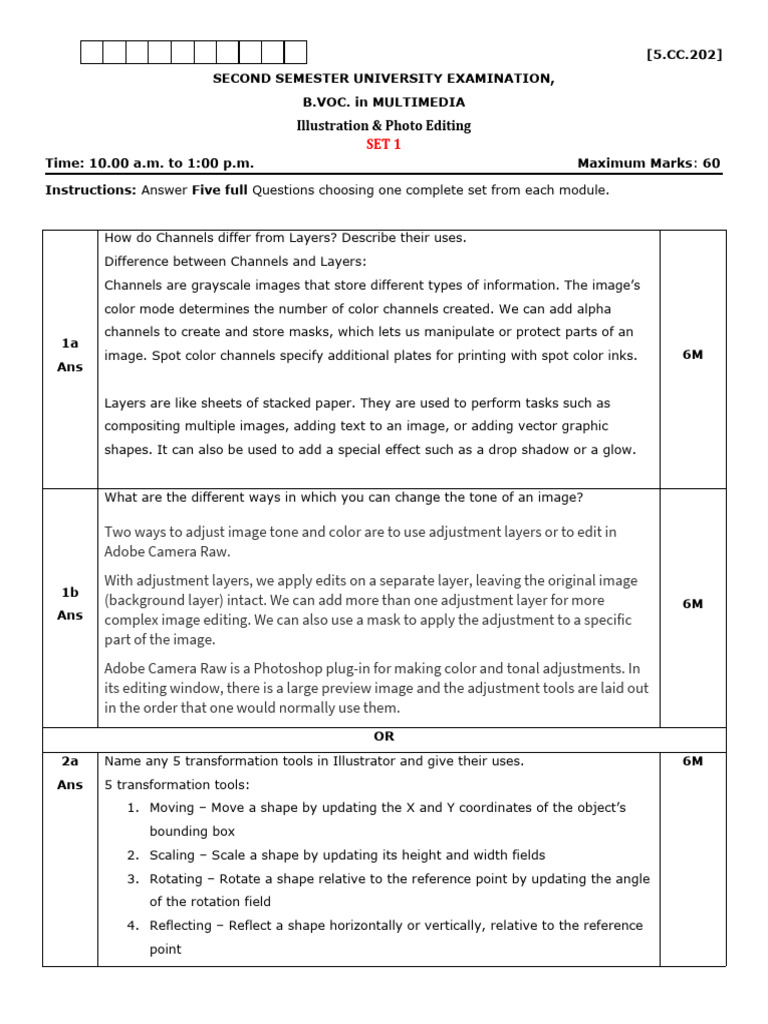 Illustration Photo Editing Sept2022 | PDF | Adobe Photoshop | Image Editing