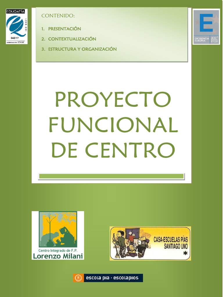 Proyecto Funcional de Centro | PDF | Escuelas | Presupuesto