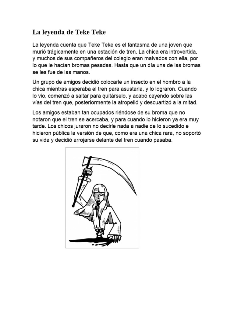La Leyenda de Teke Teke | PDF | Arte