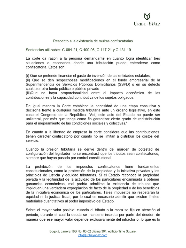 Entregable - Multas Confiscatorias | PDF | Justicia | Crimen y violencia