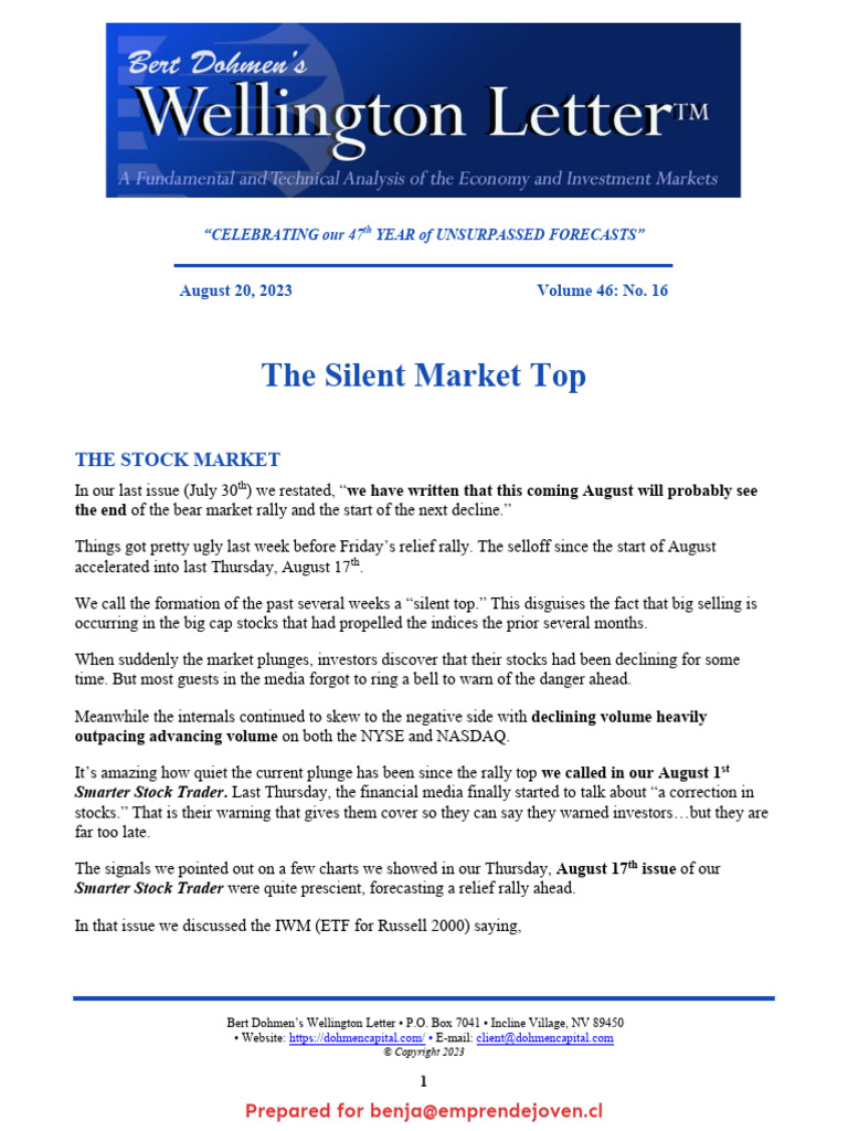 1692566687wpdm - Wellington Letter August 20 2023 | PDF | Interest ...