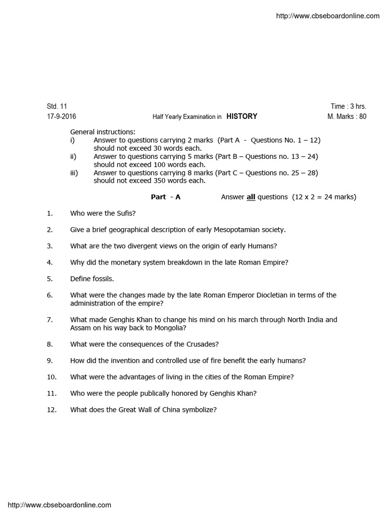 Cbse Class 11 Hy History 2016 | PDF | Abrahamic Religions