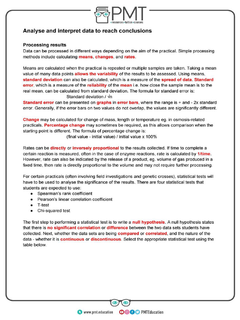 Bio CIE A Level Paper 5 Notes | PDF