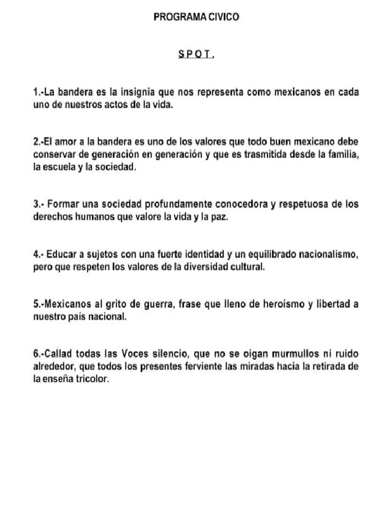 Spot Acto Civico | PDF