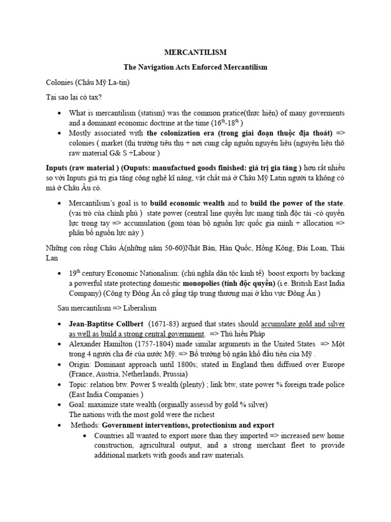 MERCANTILISM | PDF