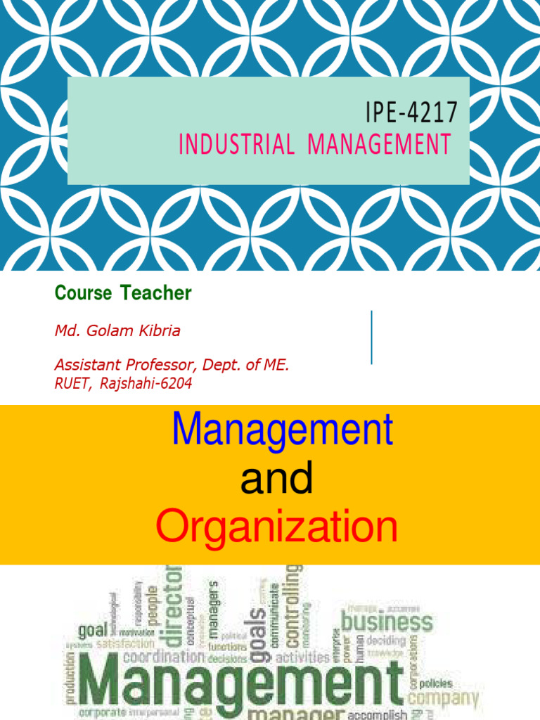 Industrial Management | PDF | Organizational Structure | Swot Analysis