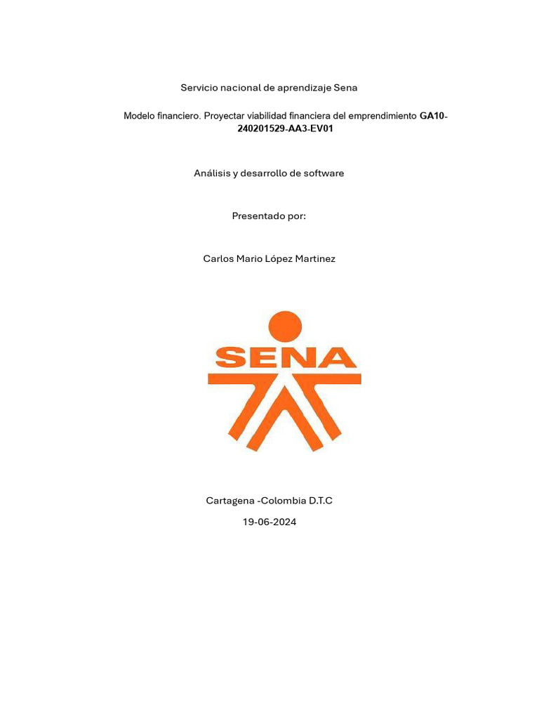 Modelo Financiero. Proyectar Viabilidad Financiera Del Emprendimiento ... Modelo Financiero. Proyectar Viabilidad Financiera Del Emprendimiento ...