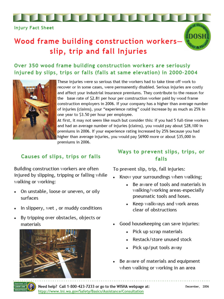 Wood Frame Cons T Slip Strips Falls | PDF | Employment | Business